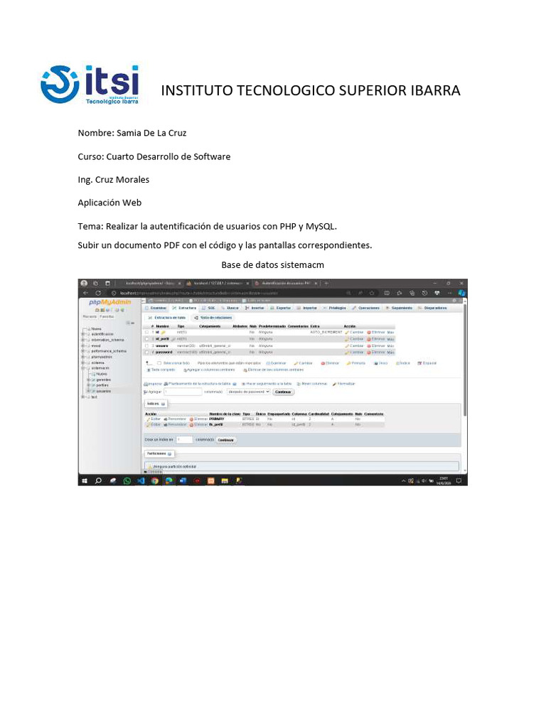 Autentificación de Usuarios PHP y MySQL | PDF