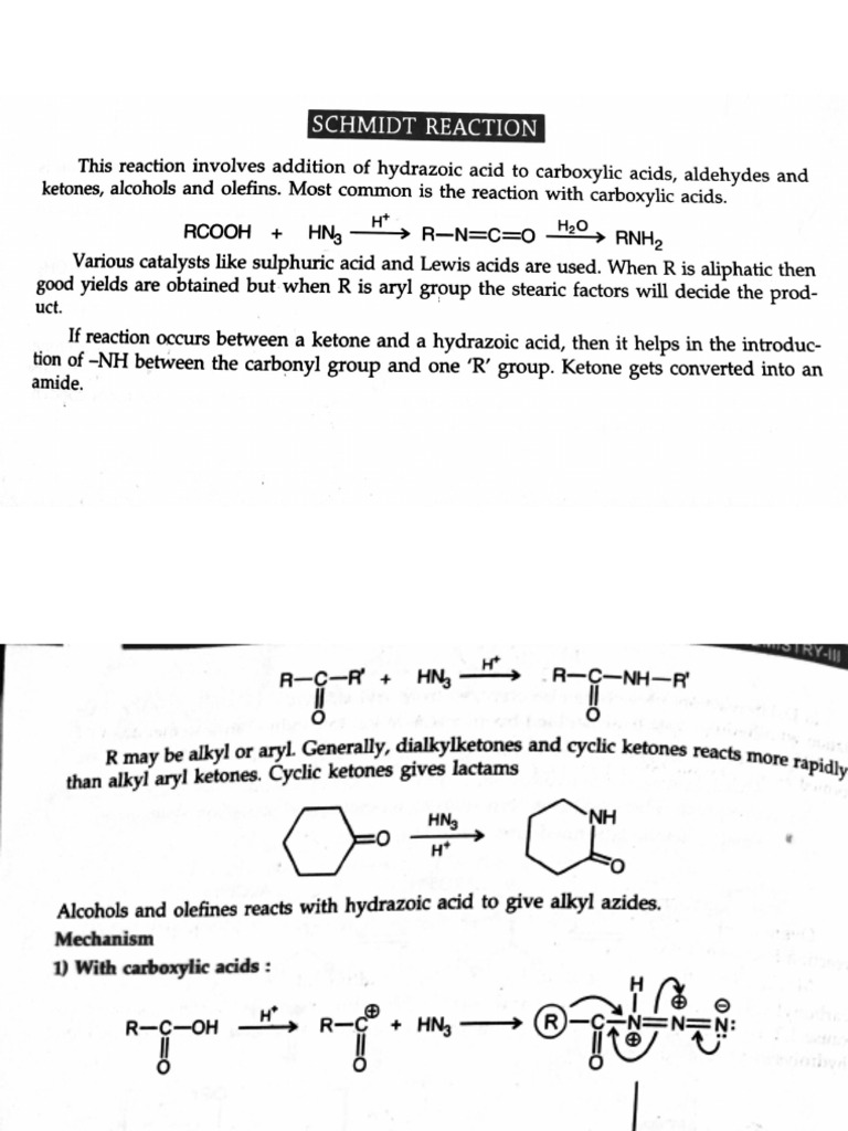 Schmidt Rearrangement | PDF