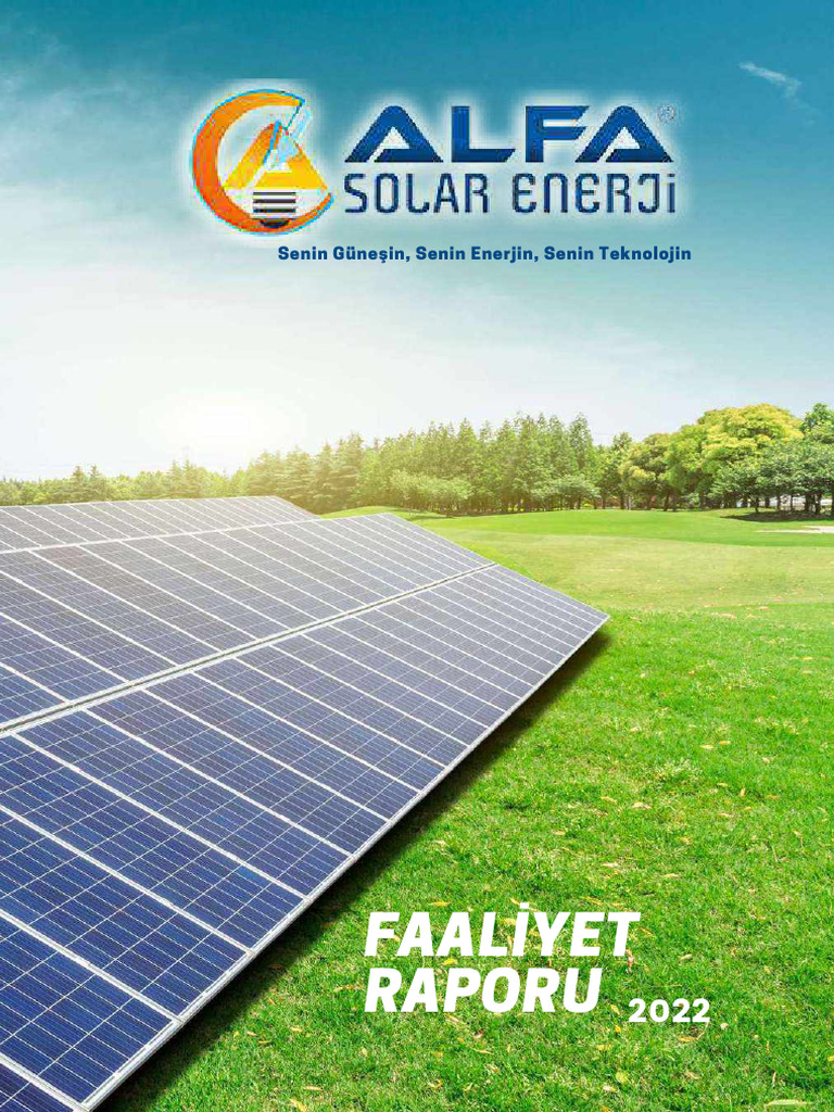Alfa Solar Enerji Faaliyet Raporu 2022 | PDF