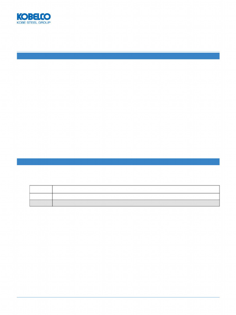 MSDS Kawat Las Kobelco LB-52U | PDF