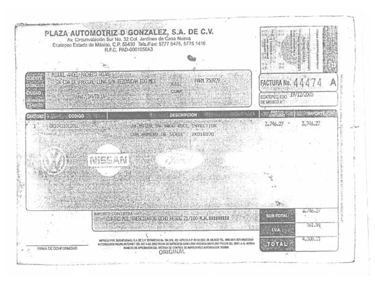 Factura Cri Cri | PDF
