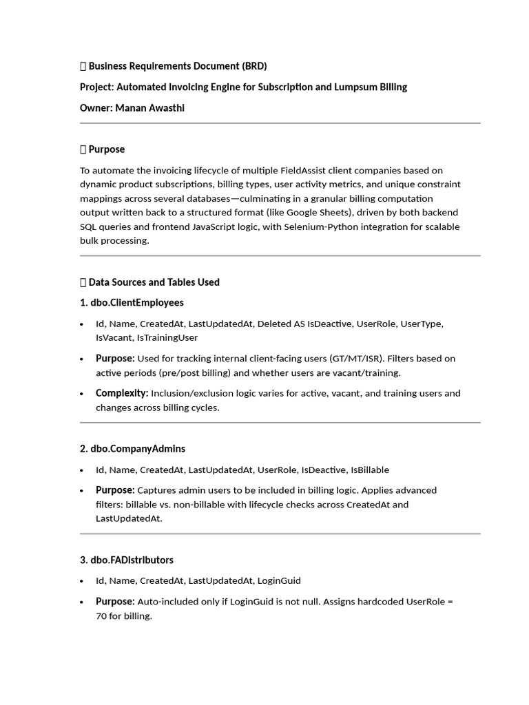 ? Business Requirements Document - IAS | PDF | Computing | Information ...