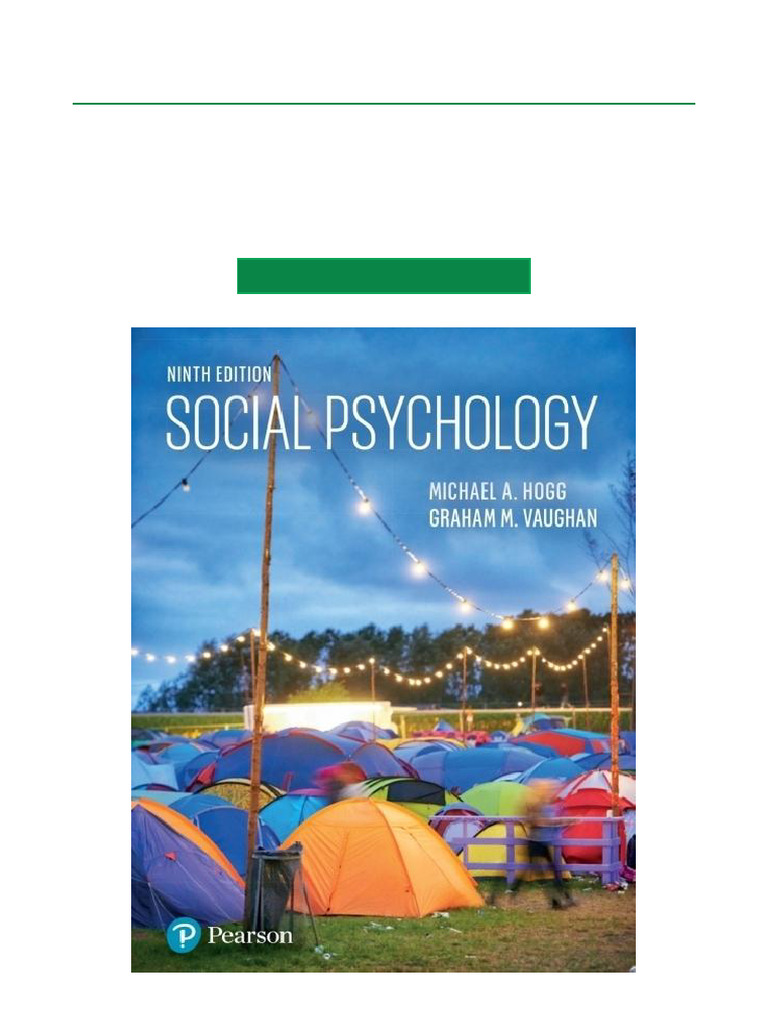Social Psychology 9th Edition Overview | PDF | Attitude (Psychology ...