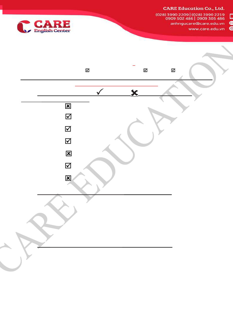 Fpre-Starters 1 - R-W-L - Key | PDF