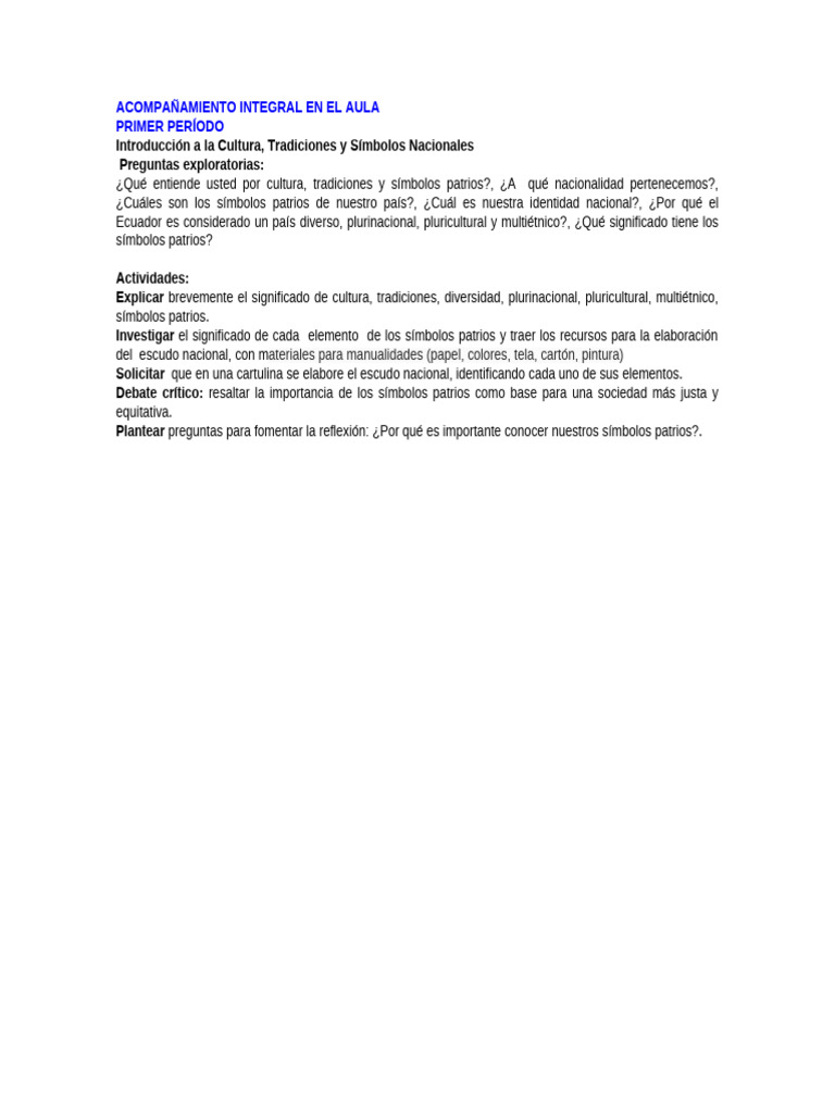 Evaluación De Acompañamiento Cívico 6to Grado Pdf