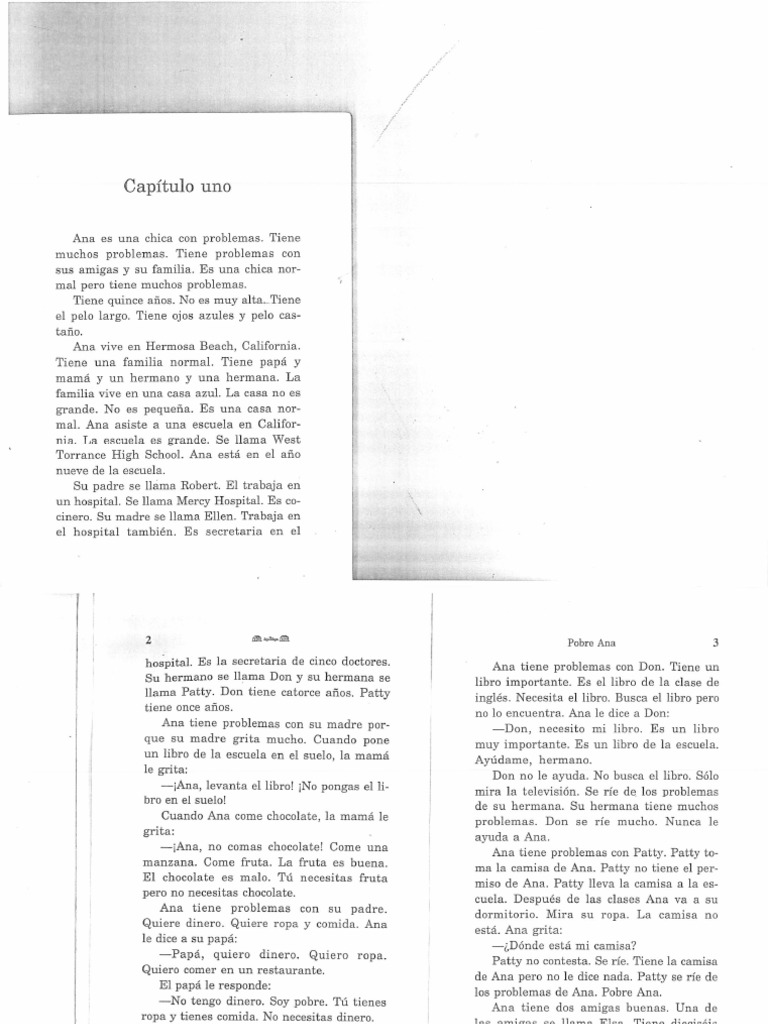 Chapter 1 Pobre Ana (B) | PDF