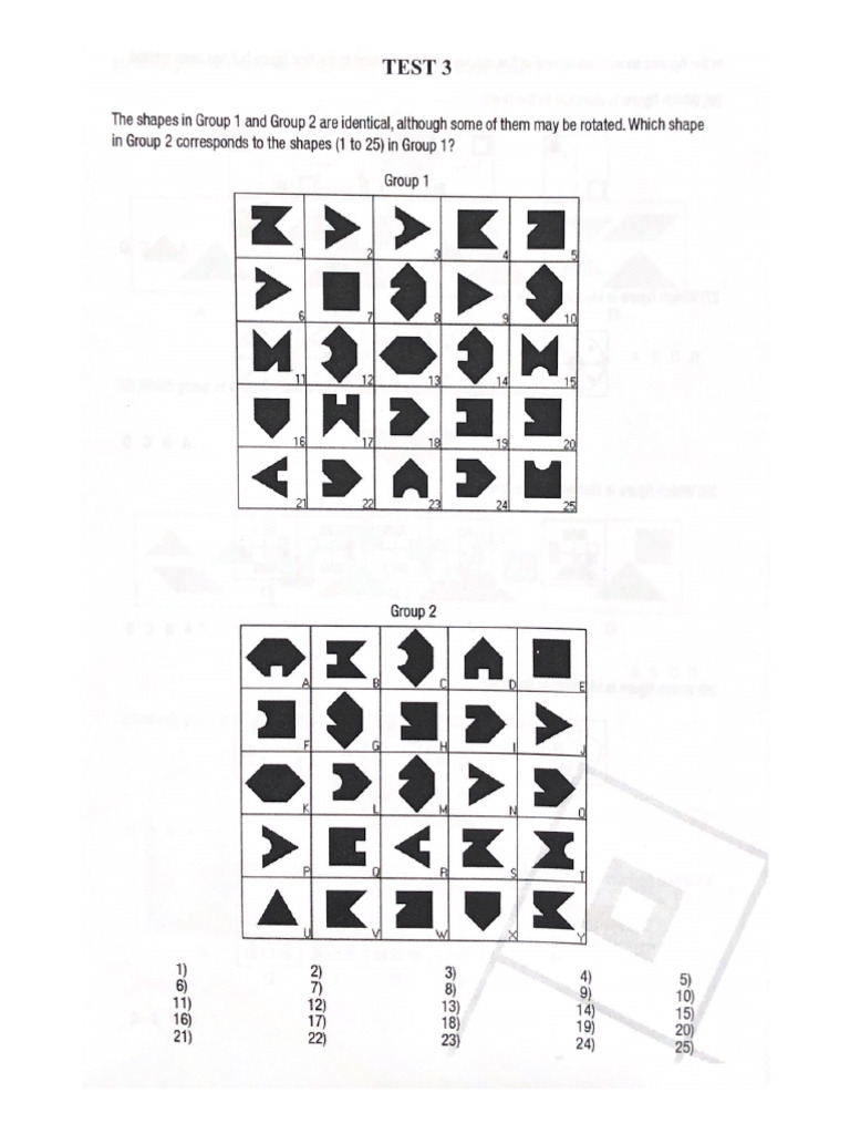 GAT Test 3 (No Answers) | PDF