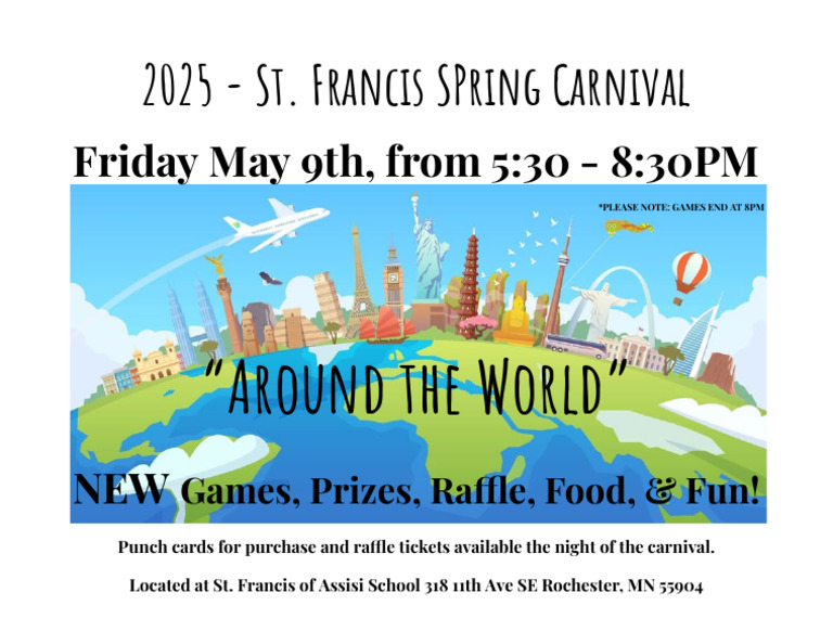 2025 Around the World Carnival Flyer | PDF