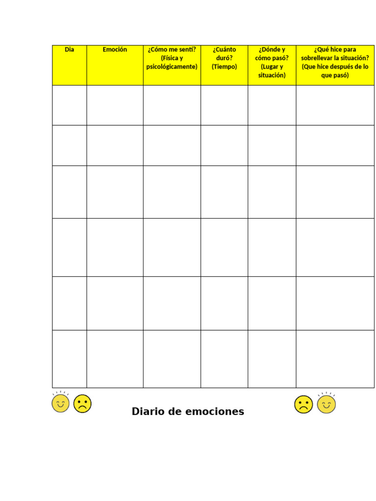 Diario de Emociones | PDF
