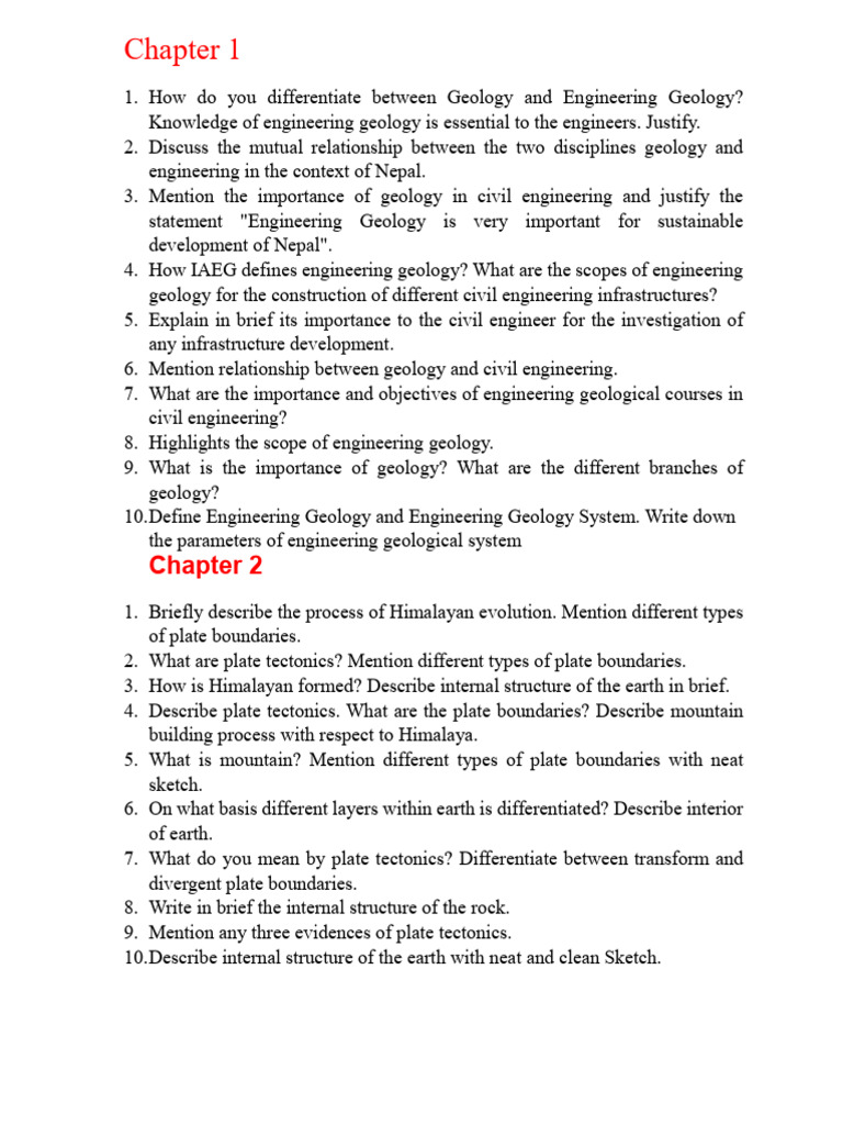 Geology Assignment | PDF