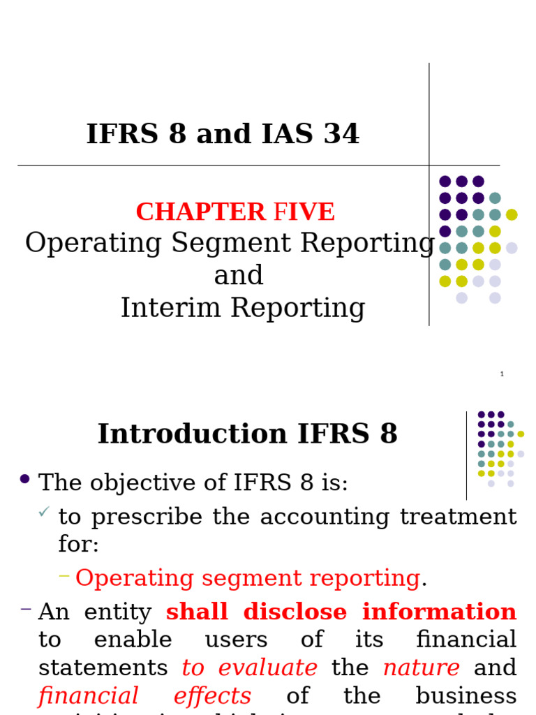 Adfa II CH 5 Segments & Interim Reporting | PDF | International Financial Reporting Standards ...
