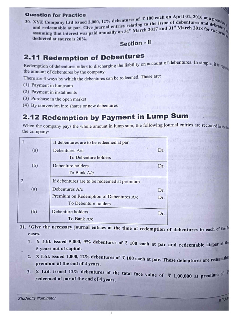 2nd PUC Accountancy Practice Question Paper | PDF