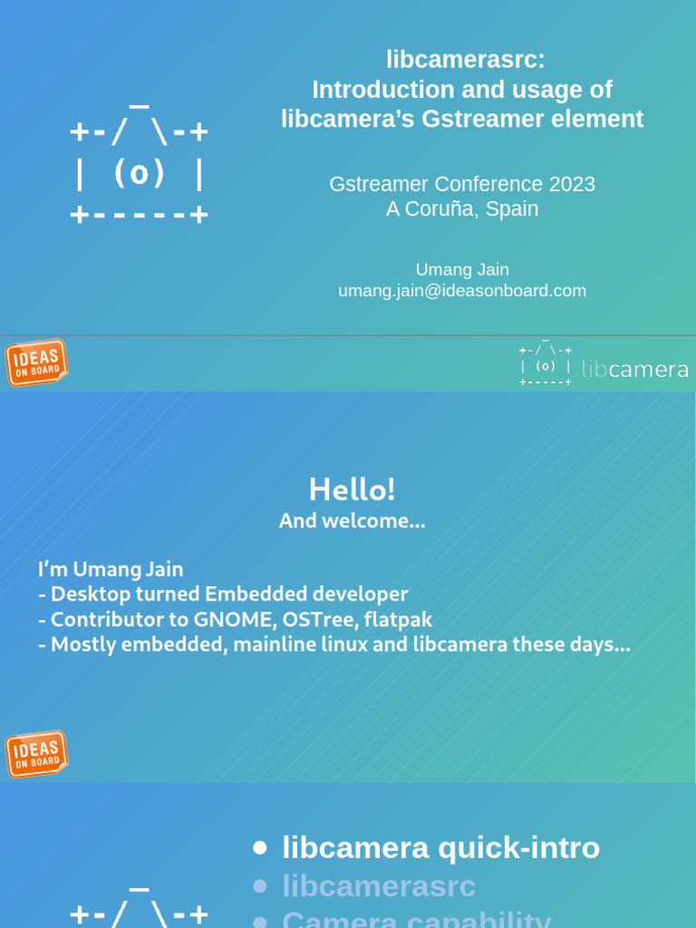 (FINAL) Libcamerasrc - Introduction and Usage of Libcamera's GStreamer Element | PDF | Imaging ...
