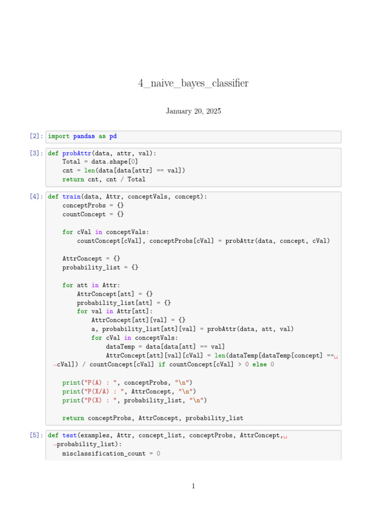 4 Naive Bayes Classifier | PDF | Climate | Earth Sciences