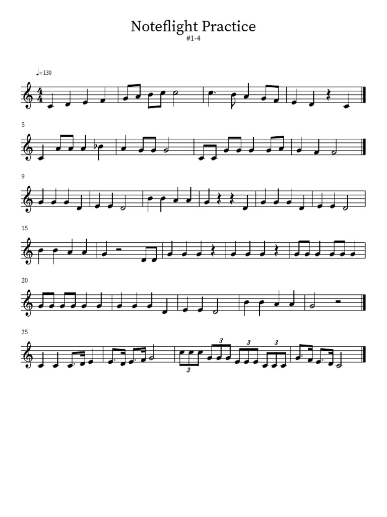 Noteflight Practice | PDF