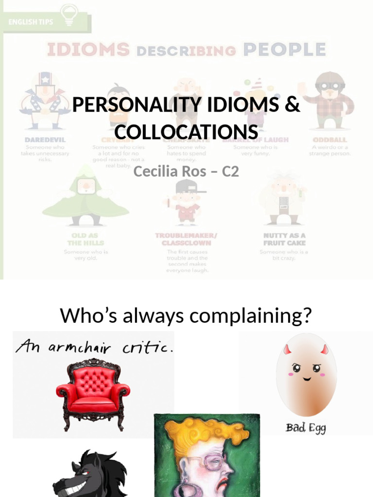 C2 PERSONALITY IDIOMS and COLLOCATIONS AV VERSION | PDF