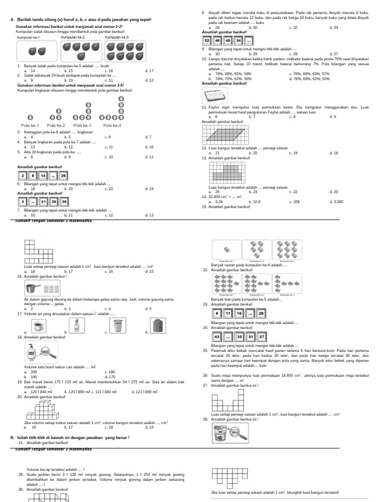 STS Matematika Sem 2 | PDF
