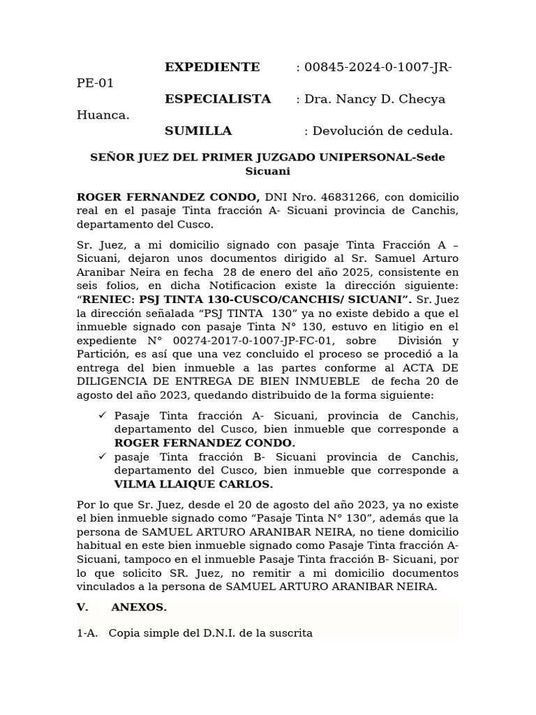 II Devolucion de Cedula | PDF | Control de acceso | Autenticación