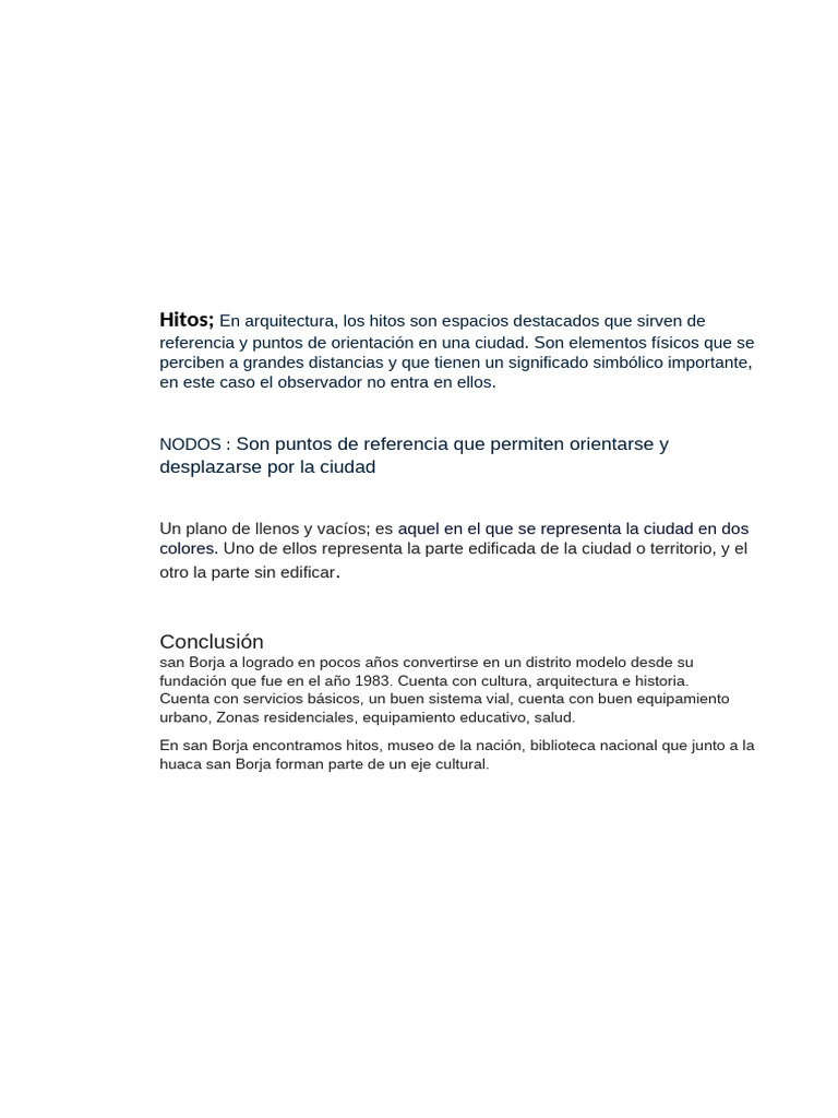 Hitos y nodos en la arquitectura urbana | PDF
