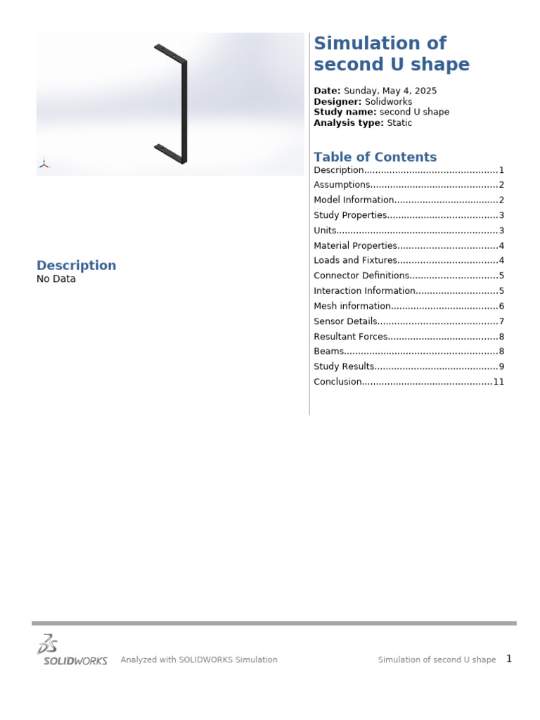 second U shape-second U shape | PDF | Young's Modulus | Strength Of ...
