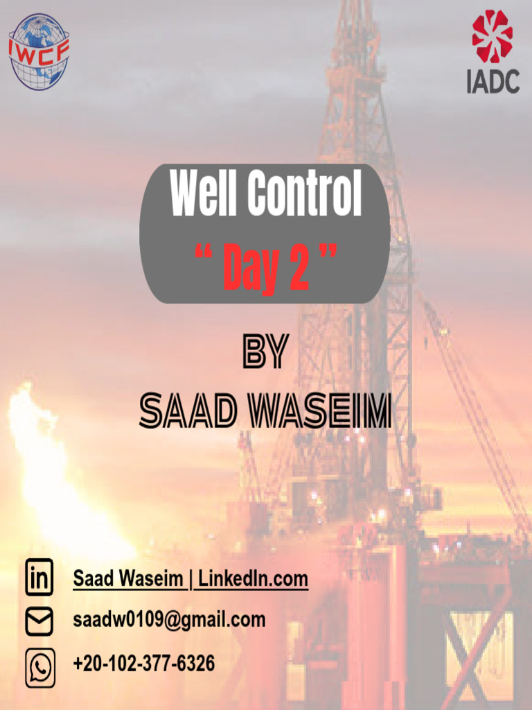 Well Control-Day 2 - MAASP & Types of Well Barriers | PDF | Casing ...