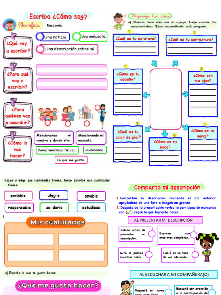 2do - U2 - CI - FICHAS - COMPARTIMOS NUESTRAS DESCRIPCIONES | PDF