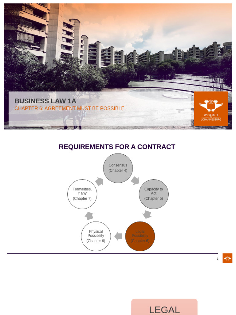 Chapter 6 - The Agreement Must Be Possible - NI (3698) | PDF ...