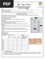 Hooke's Law Practical | PDF
