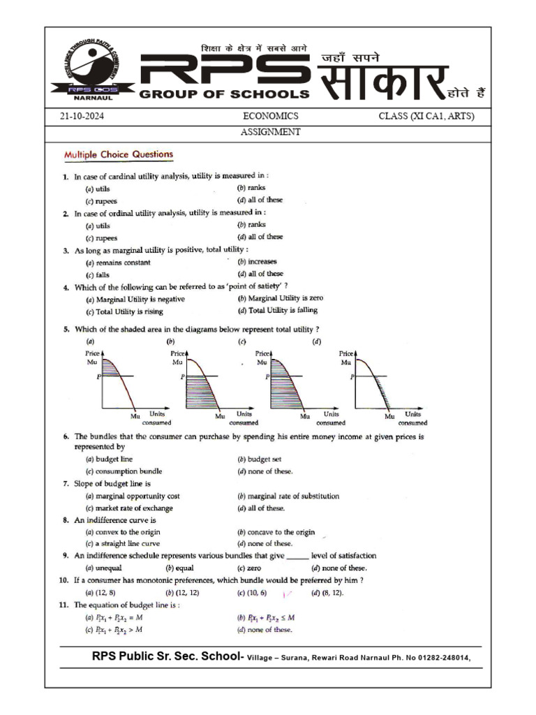 Xi Economics Assignment 21-10-2024 | PDF