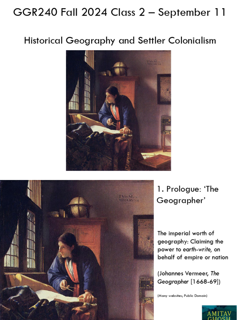 GGR 240 - 2024 Fall - Class 2 Slides | PDF | Colonialism | Geography