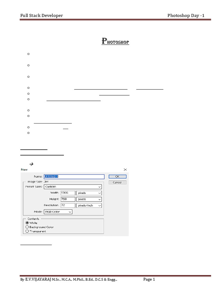 Photoshop 7.0 Basics and Tools Guide | PDF | Adobe Photoshop | Image ...