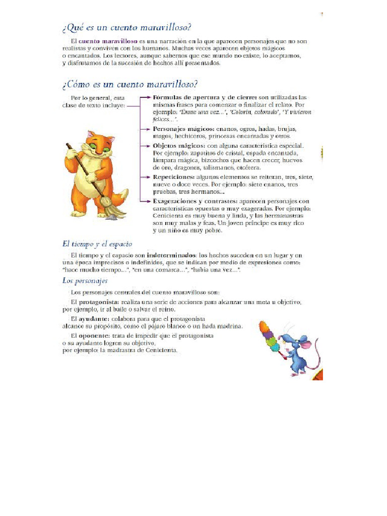 El Verbo en La Narración - Los Cuentos Maravillosos | PDF