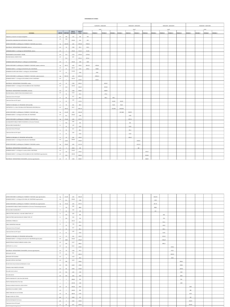 Crono Vivienda | PDF | Elementos arquitectónicos | Diseño arquitectonico