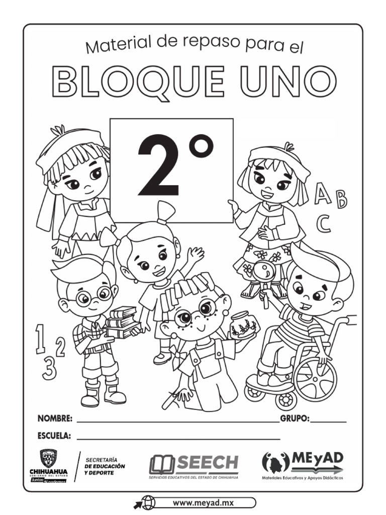 Material de Repaso Bloque 1 - Segundo Grado | PDF | Huevo