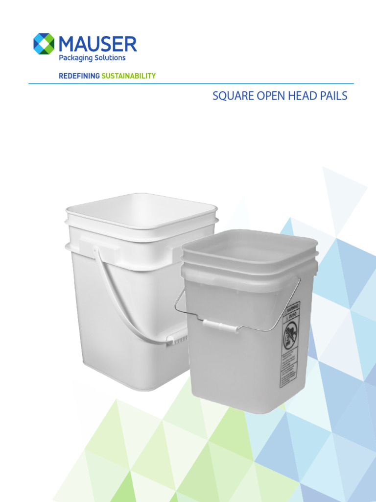 Mauser Square Open Head Pails-2-1 | PDF | Freight Transport