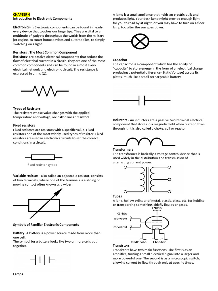 (IEIA12)Electricity CHAPTER 4-5(Reviewer) | PDF | Inductor | Electric Current