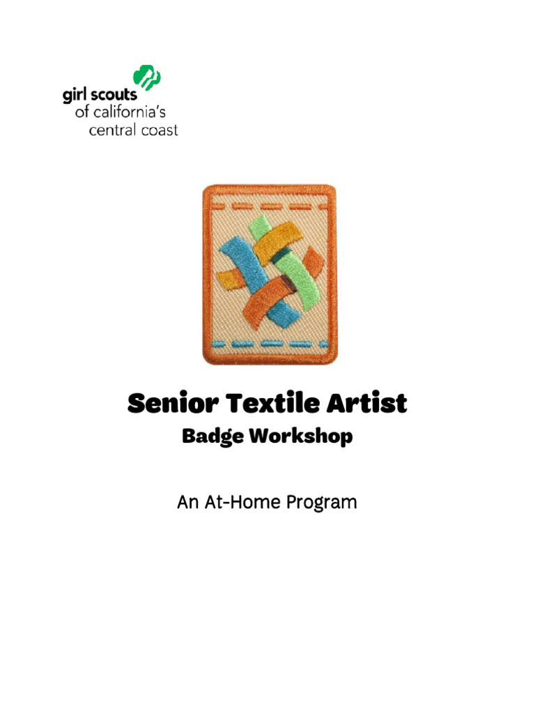 Senior Textile Artist Badge Guide | PDF | Crochet | Textile Arts