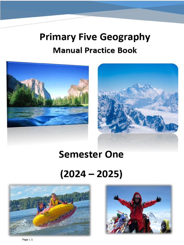 Primary Five Manual Practice Book Semester One 2024 2025 | PDF | Nile ...