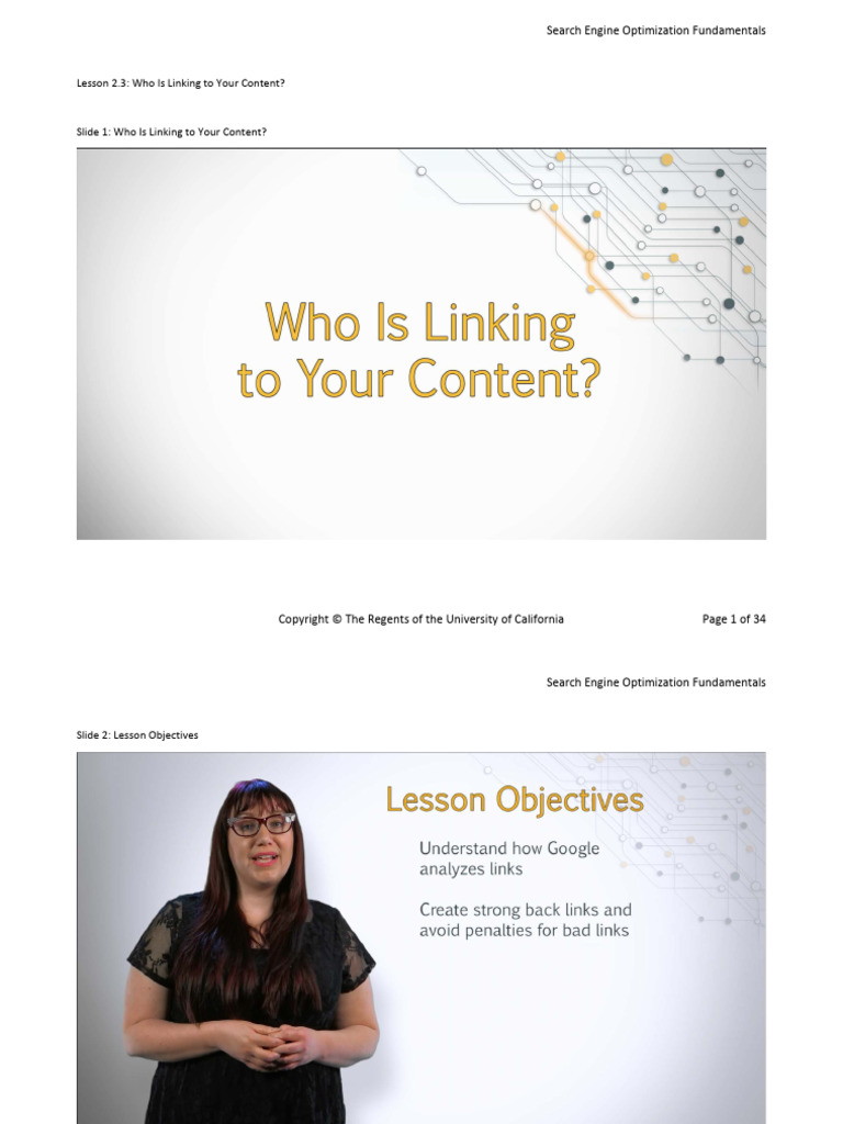 3 Who Is Linking To Your Content | PDF | Search Engine Optimization ...
