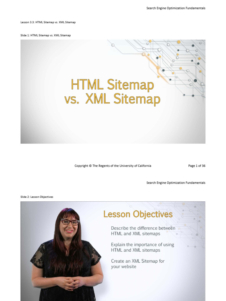 3 HTML Sitemap vs. XML Sitemap | PDF | Search Engine Optimization | Html