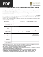 Hotel Check in Form Template Word | PDF