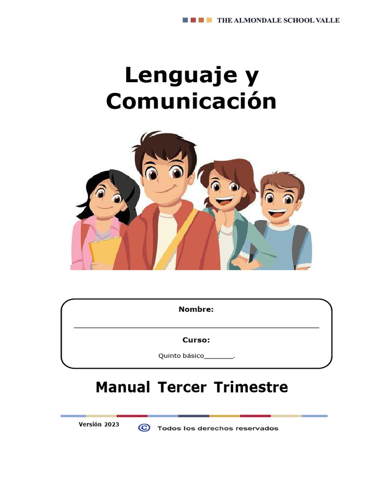 5°+BÁSICO+MANUAL+LENGUAJE+TRIMESTRE+III+2023 | PDF | Ozono | Comunicación