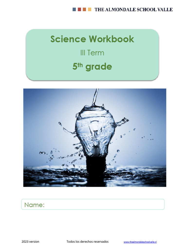 5th Grade Science Workbook 2023 | PDF | Water | Series And Parallel ...