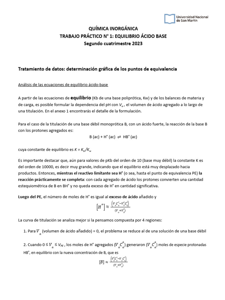 TPN°1 - Acido Base 2c2023_ tratamiento de datos | PDF | Valoración ...