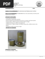 Sand Replacement Test | PDF | Density | Soil