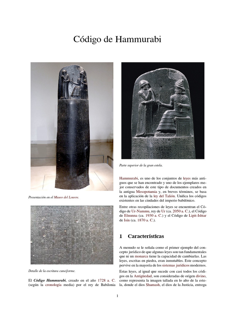 Código de Hammurabi | PDF | Hammurabi | Justicia