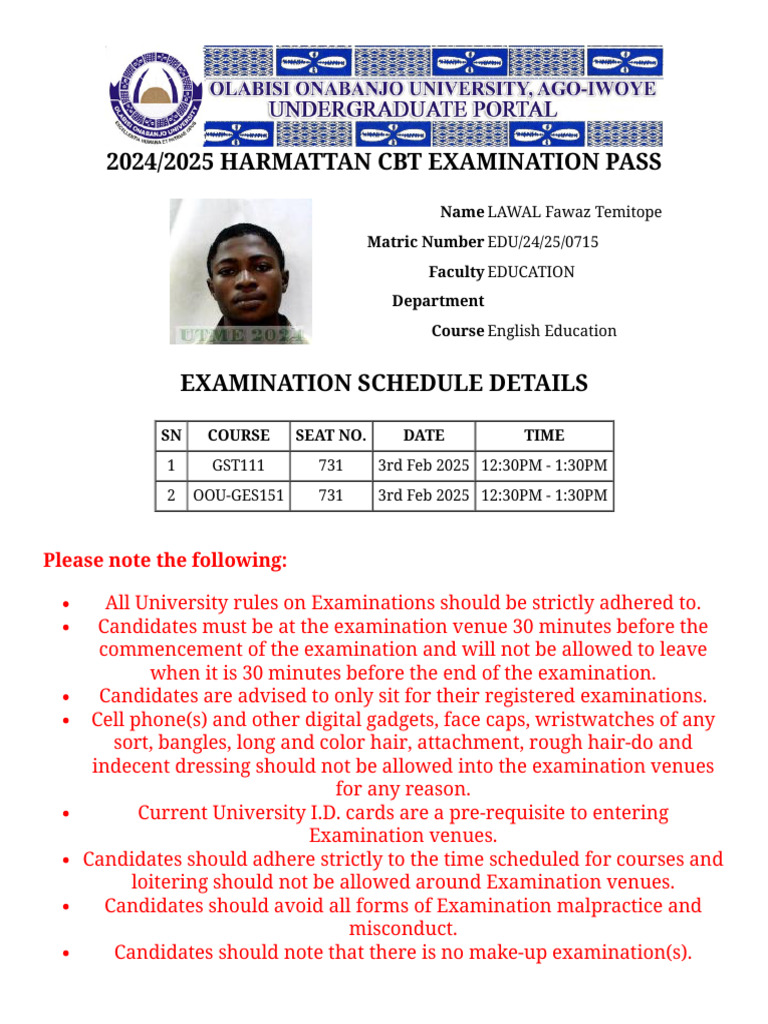 Examination Pass | PDF