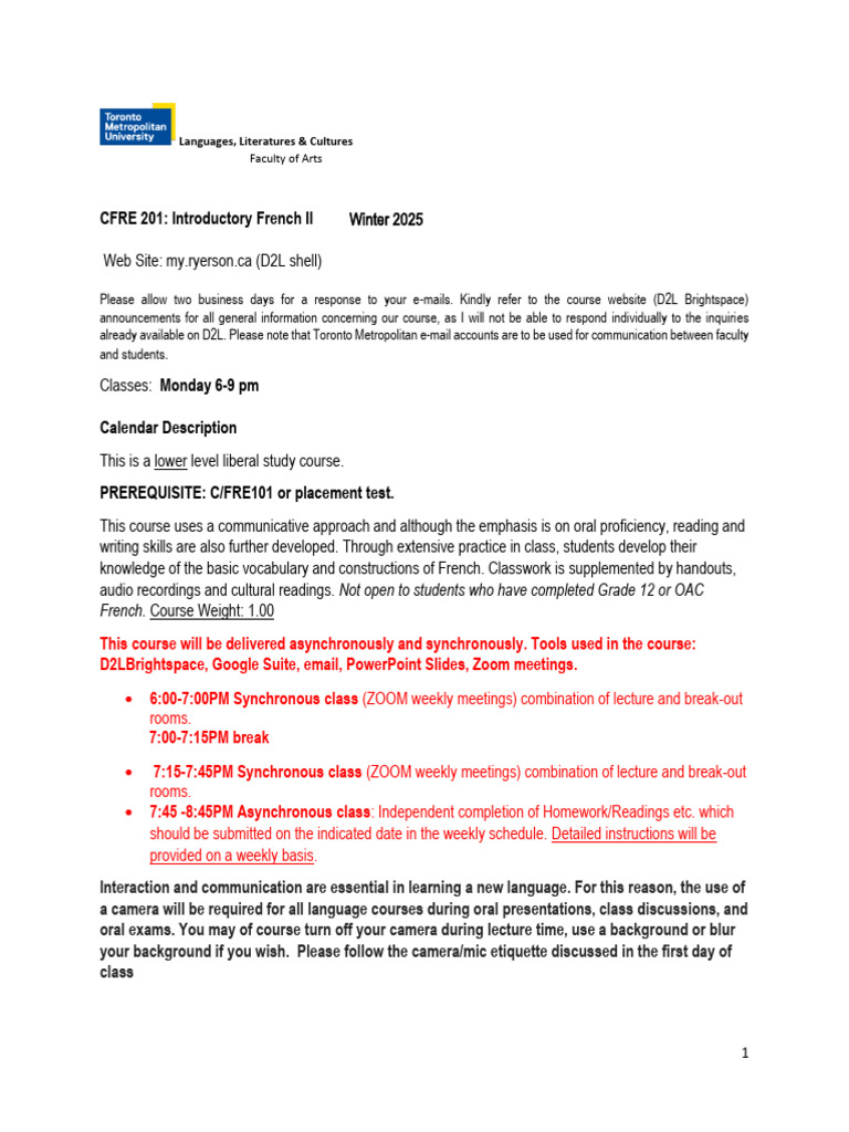 CFRE201 - W2025 - Course Outline | PDF | Academic Dishonesty | Plagiarism