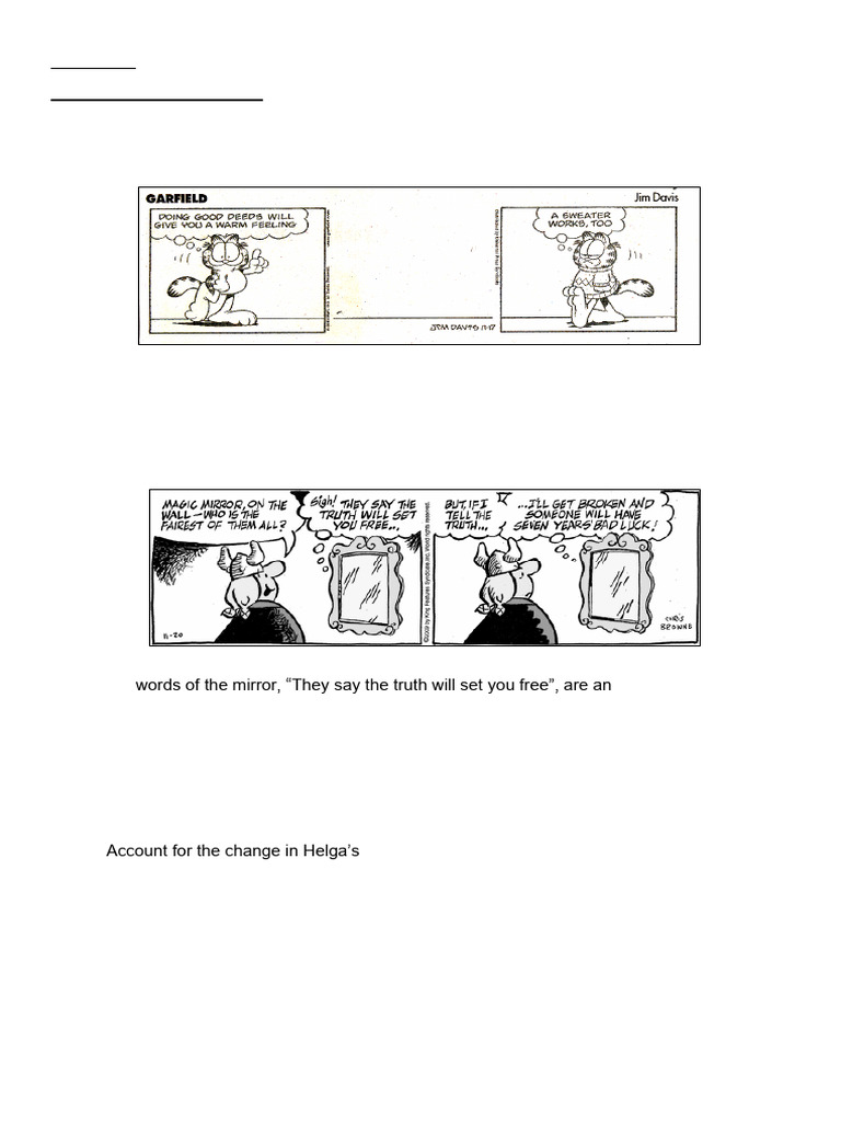 Grade 10 Cartoons Worksheet | PDF