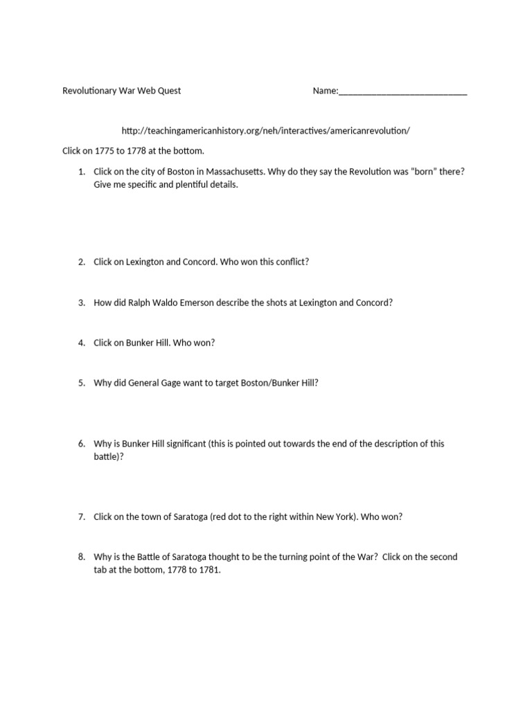 Key Battles of the American Revolution | PDF